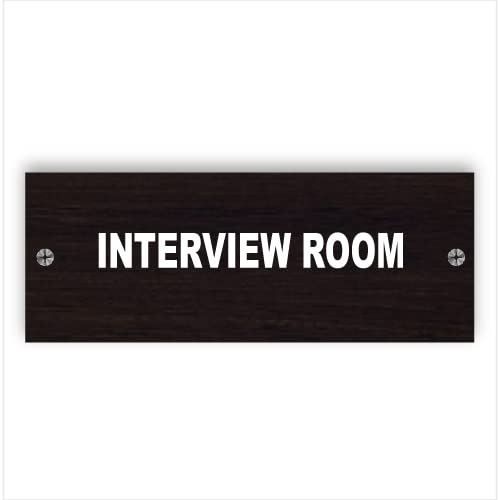 Interview Room, Wooden Office Rooms Name Board, 18mm Thickness Wood ...