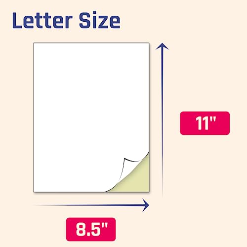 Snapklik.com : 60 Sheets, Printable Sticker Paper, Laser/Inkjet ...