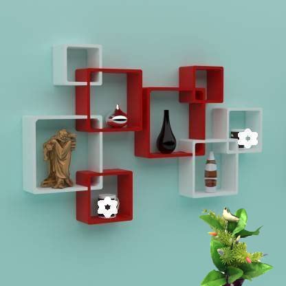 Habiba Art Gallery Wall Shelf Double Interlock Wall Shelf Set of 2 ...
