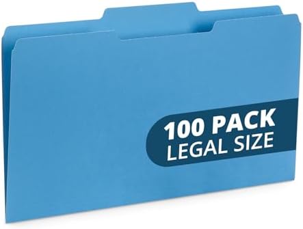 Amazon.com : Blue Summit Supplies 30 Gem Tone Plastic File Folders, 1/3 ...
