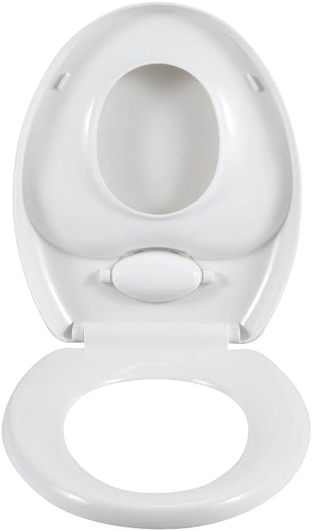 Wenko Toilet seat Family in white, Thermoplast, 38 x 37.5 cm – BigaMart
