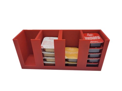 Amazon.com: Quad To-Go Sauce Holder | Restaurant Sauce Packet Dispenser ...