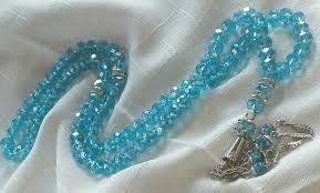 Sky Blue Tasbih Islamic Rosary Tasbih (7 mm) 100 Beads (Sky Blue Tasbih ...