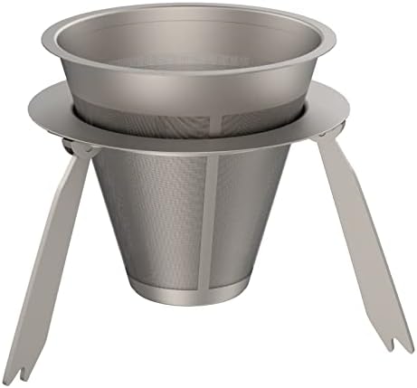 Amazon.com: TIANDLIFE Pour Over Coffee Dripper Titanium Slow Drip ...