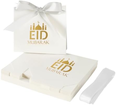 Amazon.com: 20 Pack Eid Party Favor Box, Eid Moon Candy Box, Ramadan ...