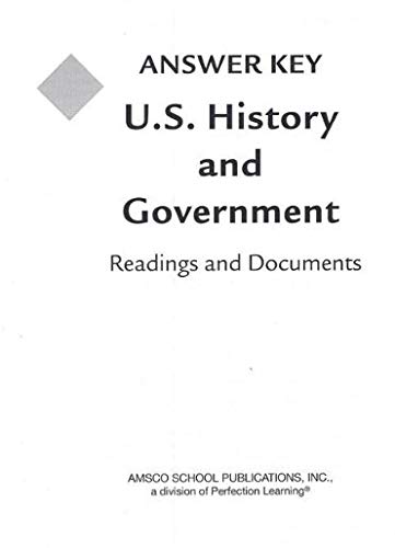U.S. History & Government Reading and Document Answer Key AMSCO: 14538 ...