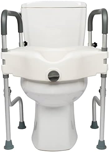 Amazon.com: Raised Toilet Seat with Handles, Raised Toilet Seat for ...