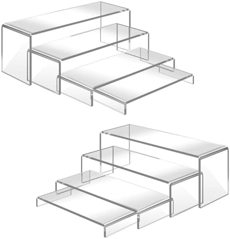 Amazon.com: Fixwal 10pcs 2 Set Acrylic Risers for Display Clear Perfume ...