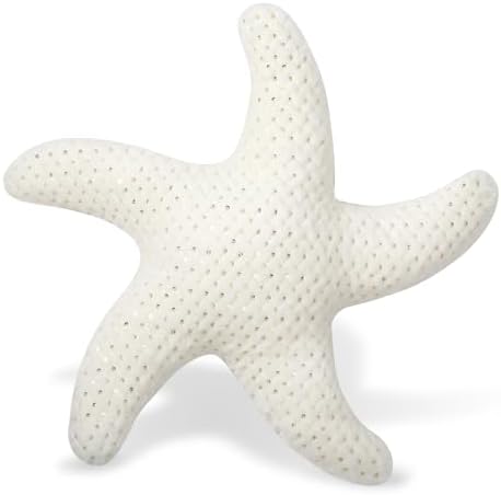 Amazon.com: La Haven Living Ivory White Seashell Pillow | 14 ...