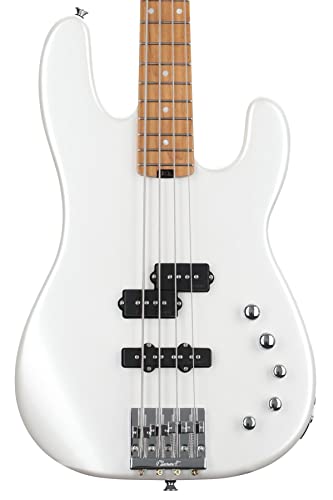Davison Guitars Full Size Electric Bass Guitar With 15-Watt Amp, Black ...
