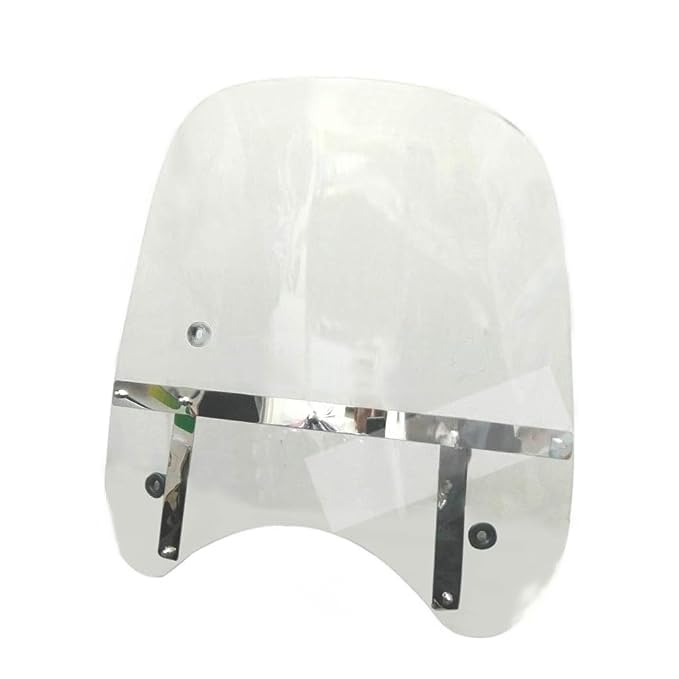Ozango Bike Fiber Glass Front Windshield/Wind Shield White for RE ...