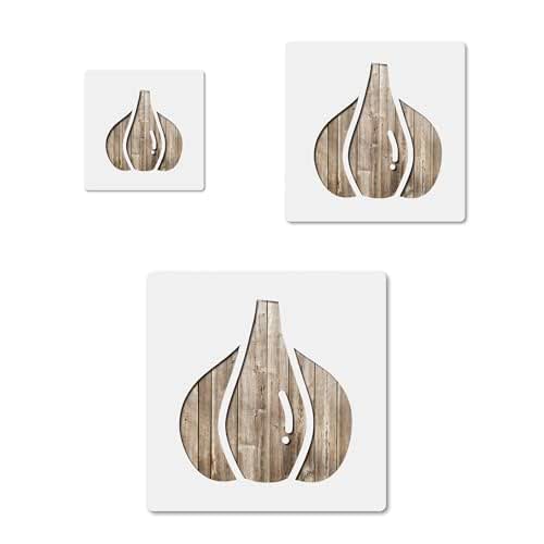 Amazon.com: Garlic, quality mylar stencil pack in 3 sizes, reusable for ...