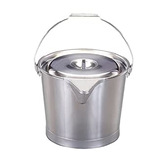 Amazon.co.jp: エスコ(ESCO) 口付バケツ･ふた付き(ステンレス製) 20L EA508S-28 : ホーム＆キッチン