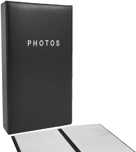 Photo Flip Album Black – Traditional 6x4 Photograph Album with 40 ...