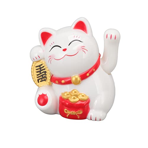 Solar Powered Waving Cat, Chinese Wealth Lucky Cat Waving Arm Solar ...