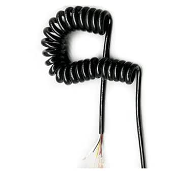 Telescopic Spiral Cable, 20AWG 5 Core Telescopic Spiral Cord Copper ...