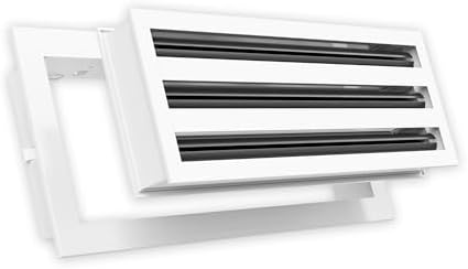 QuietCool 16x6 Modern Design AC Grille - Aluminum White - Air Vent ...