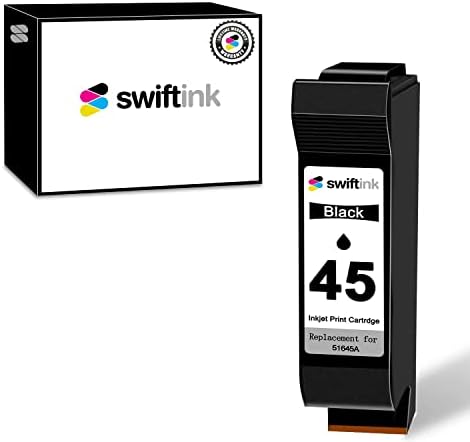 Amazon.com: Swift Ink Remanufactured for HP 45 (51645A) Ink Cartridge ...