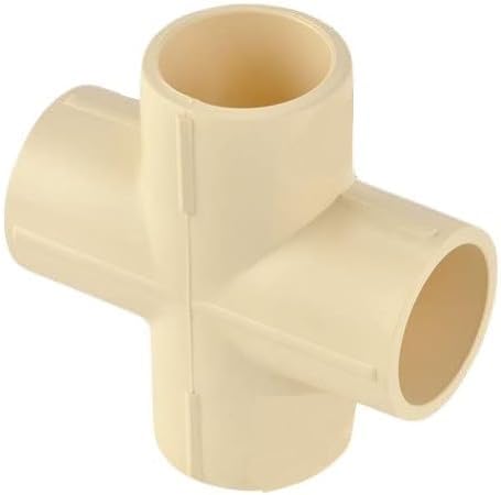 Novus 4 -Way Cross PVC Fitting for Furniture Grade Pipe Connector and ...