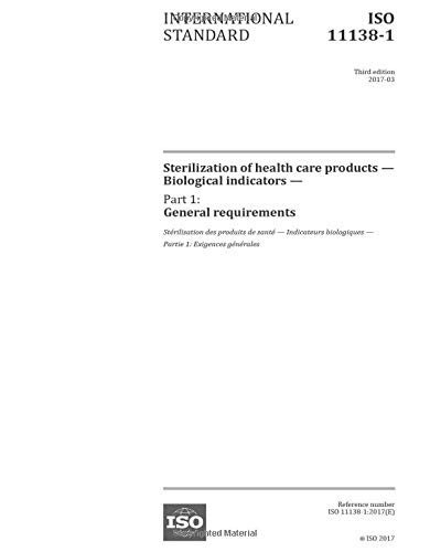 ISO 11138-1:2017, Third Edition: Sterilization of health care products ...