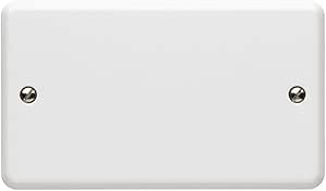 1 Gang Blank Plate, Single Gang Electrical Blanking Plate White, Square ...