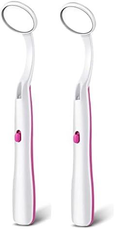 Amazon.com: Ceonam 2 Pcs Dental Mirror with Light Tool LED Lighted ...