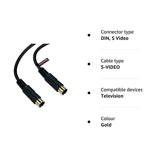 rhinocables S-Video Male to Male Cable S Video SVHS Lead Super Video TV ...