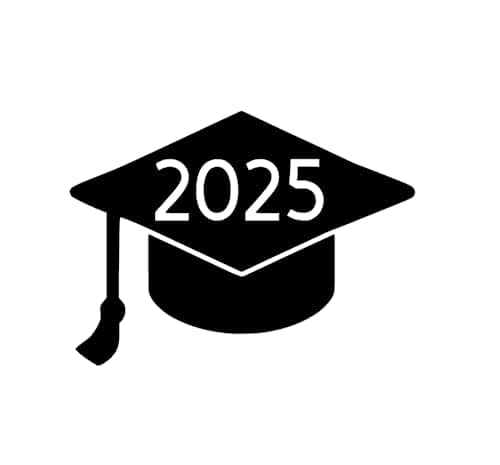 Amazon.com: 2025 Graduation Cap Iron On Decal, Heat Transfer Patch, HTV ...