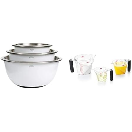 Amazon.com: OXO Good Grips 3-Piece Stainless Steel Mixing Bowl Set ...