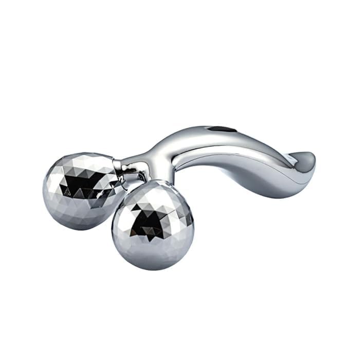 3D Massager Roller 360 Rotate Silver Thin Face Full Body Shape ...