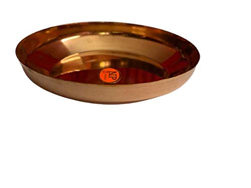 Sri Prajna Pooja Copper Harivana Plate - Size 7 : Amazon.in: Home & Kitchen