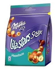 Amazon.com : Milka Lila Stars Snax Hazelnuts (90g/3.17oz) : Candy And ...
