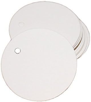 Amazon.com : Teensery 100 Pcs Round Shape Blank Cards Kraft Paper Tags ...