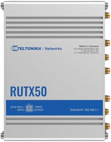 RUTX50 5G Dual SIM Industrial Router - WiFi 5 4G LTE/5G Cat 20 Router ...