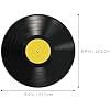 FOMIYES 16pcs Blank Vinyl Records Retro Record Wall Stickers Retro ...