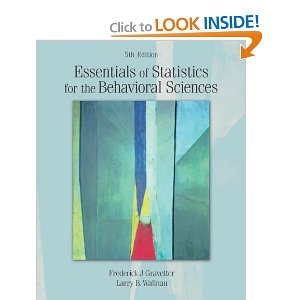 Essentials of Statistics for the Behavioral Sciences 5th (Fifth ...