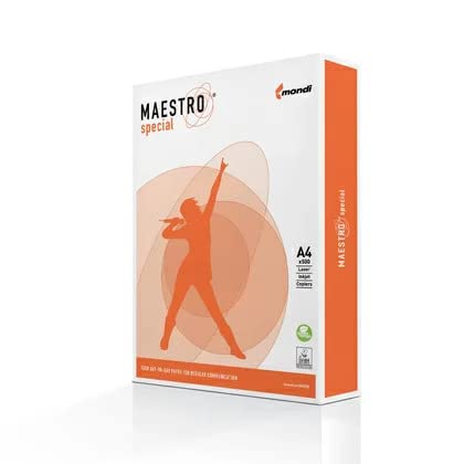 Maestro Paper | Fast Drying | 80 GSM | 500 Sheets | Unrule A4 For ...