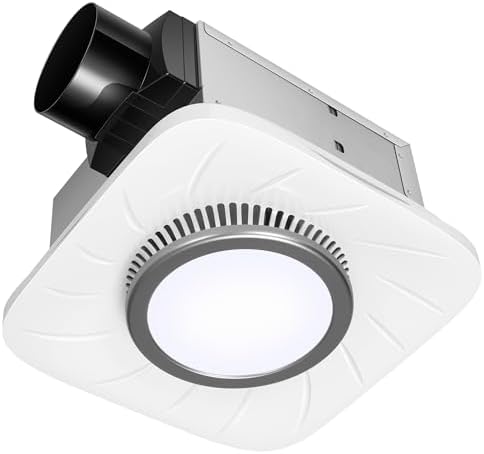 Amazon.com: Fitop Bathroom Exhaust Fan with Light,Ceiling Mount Shower ...