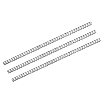sourcing map Fully Threaded Rod M4 x 100mm 0.7mm Thread Pitch 304 ...
