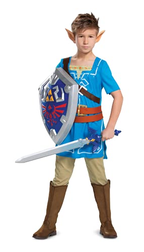 Snapklik.com : Link Costume For Kids, Official Zelda Breath Of The Wild ...
