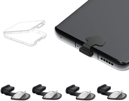 AUZOSL USB C Dust Plug 4 Pack with Anti Lost Adhesive Stickers– USB C ...