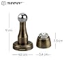 SARA Magnetic Door Stopper - 4 Inch Heavy Duty Stainless Steel Door ...