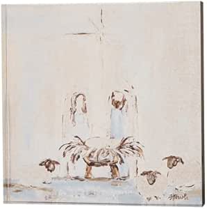 Amazon.com: Raz Imports 2023 Winter Frost 8" Holy Family Acrylic Block ...