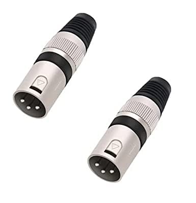 Microphone Mixer Connector 3 pin Female XLR Connector Black 3 pin Plug ...