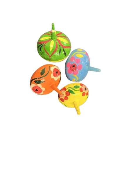 Buy Universal Wooden Toys Wooden Phirki Combo Top Set of 4 Online at ...