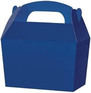 10 x DARK BLUE Party TREAT Boxes - Loot Food Gift Snack Box : Amazon.co ...