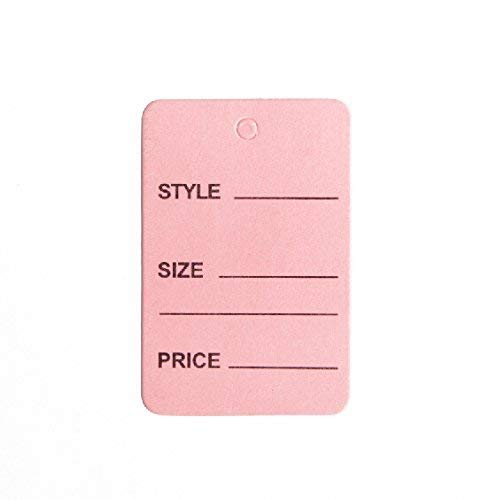 Amazon.com : 1000pcs Pink Color One Part Unstrung Perforated Price ...
