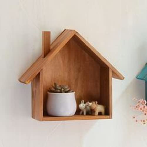 WIWE SHOPEE MDF HUT Shape Wall Shelf (Set of 1) 12 : Amazon.in: Home ...