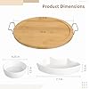 Amazon.com: Ceramic Divided Serving Dishes, 11 Inch Porcelain Divided ...