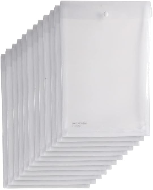 SIGNSTICK 12 Pcs. A4/Legal Transparent Envelope Holder Storage Case ...